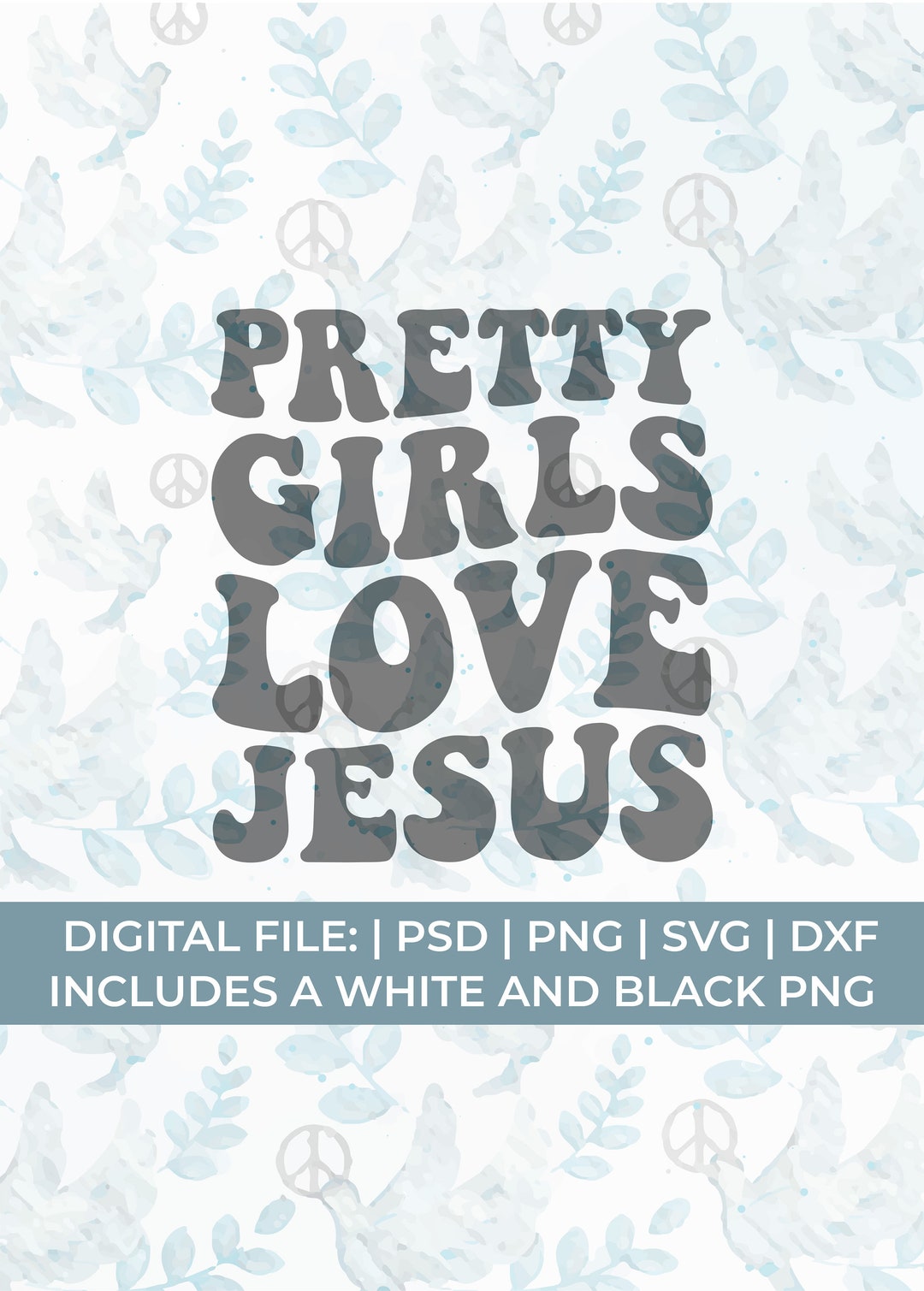Pretty Girls Love Jesus Svg Png, Christian Svg, Jesus Svg Png, Faith ...