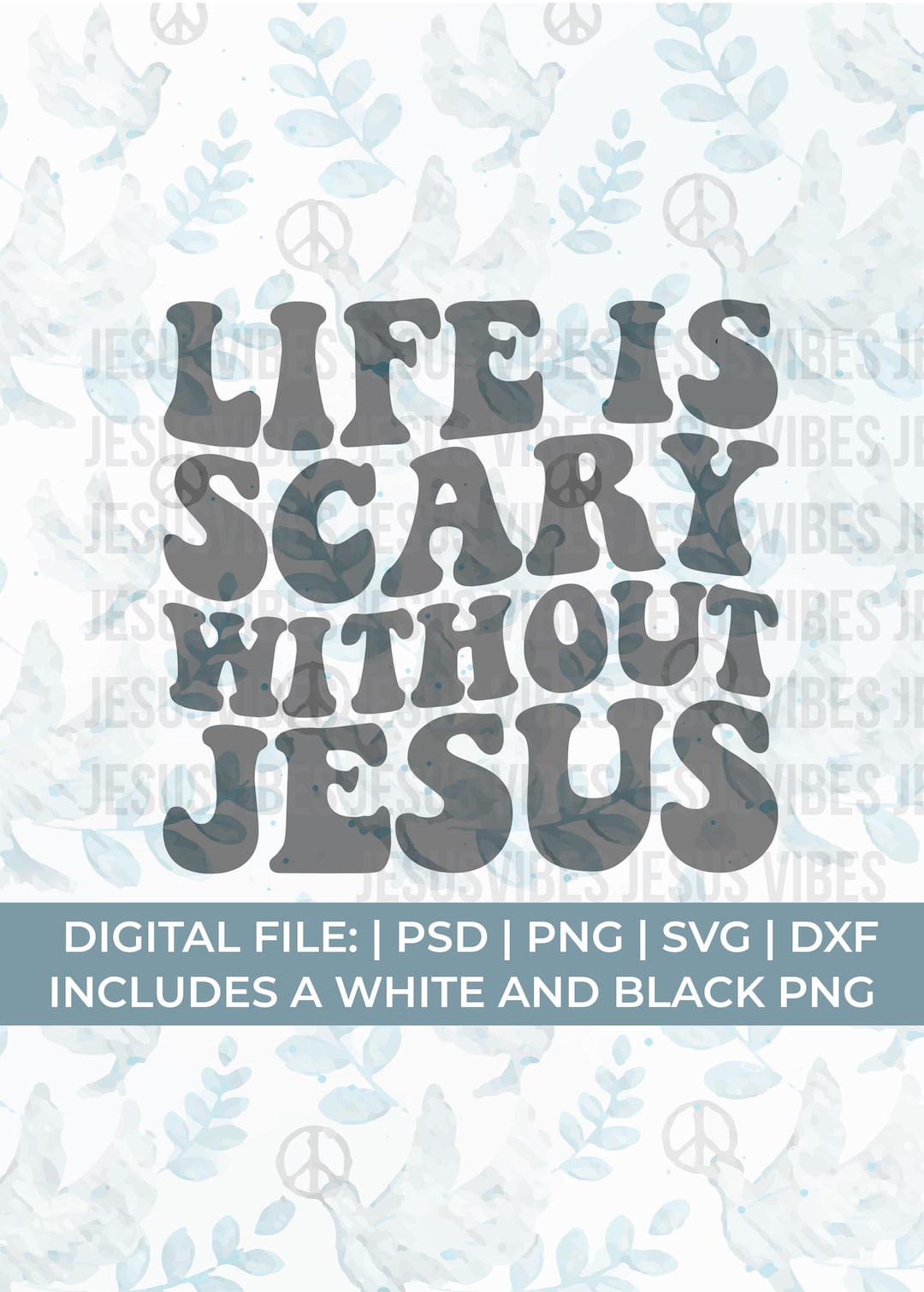 Christian Halloween Svg Png, Life is Scary Without Jesus Svg, Christian ...