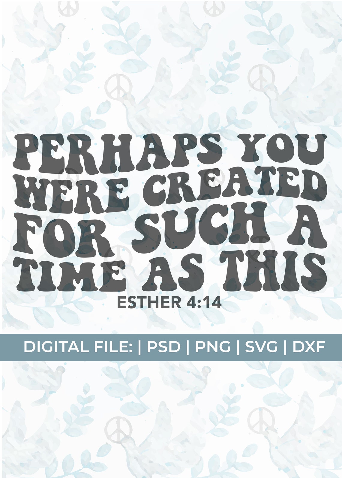 Esther Svg Esther 4 14 Svg Created for a Time Bible Verse - Etsy