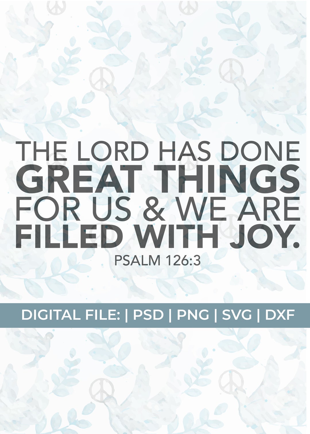 The Lord Has Done Great Things Svg Psalm Svg Psalm 126 3 - Etsy
