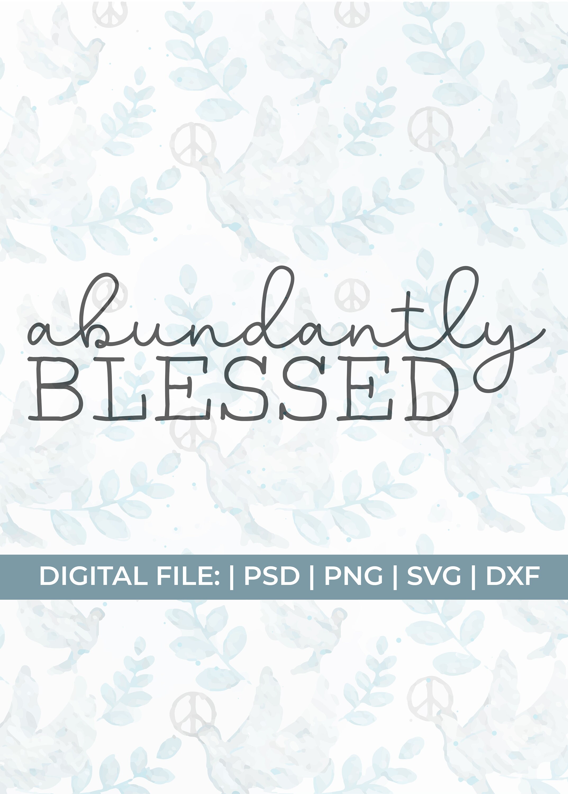 Abundantly blessed SVG filefaith svgJesus svgchristian | Etsy