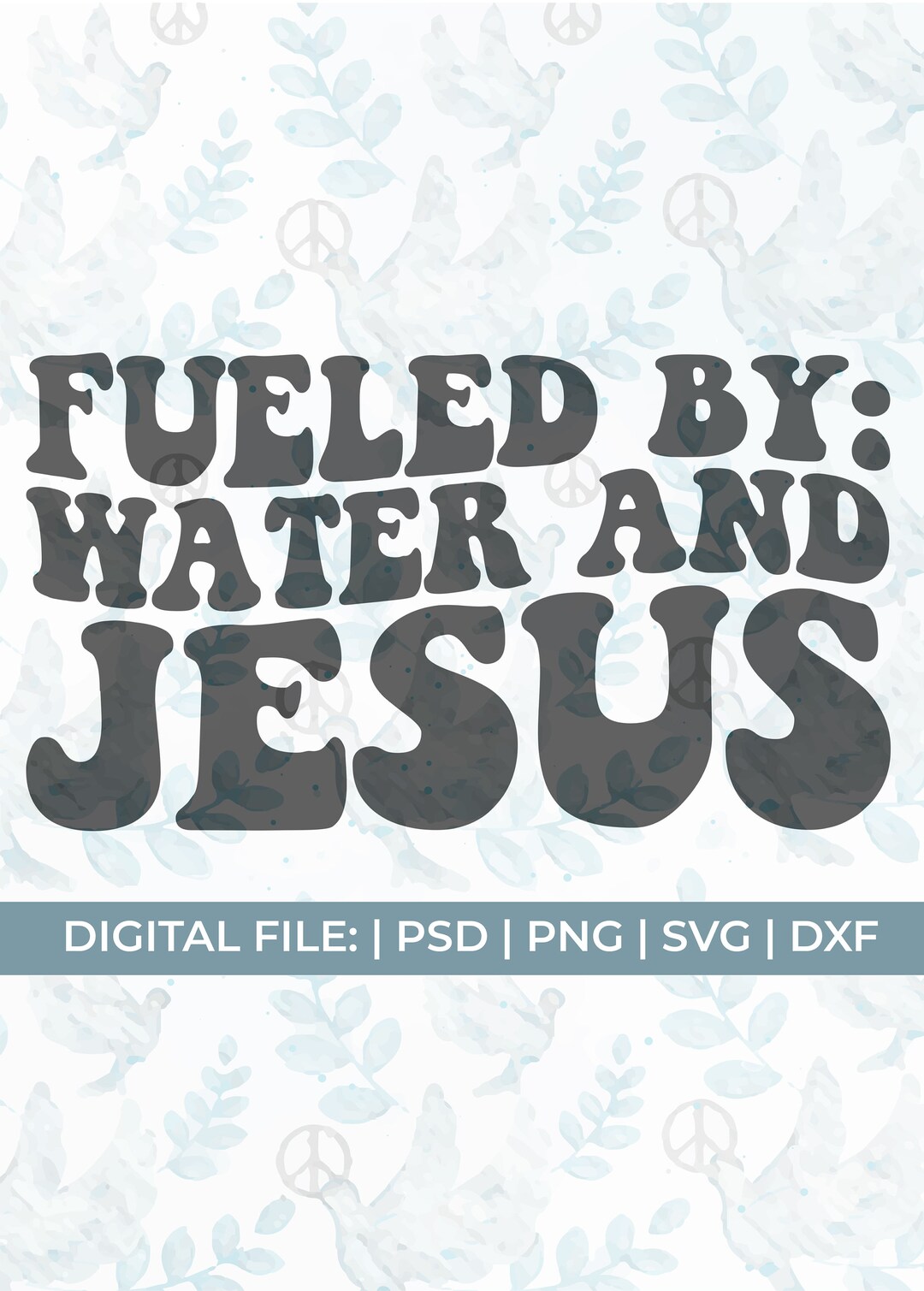 Water Svg, Fueled by Water and Jesus Svg, Water Bottle Svg, Cardio Svg ...