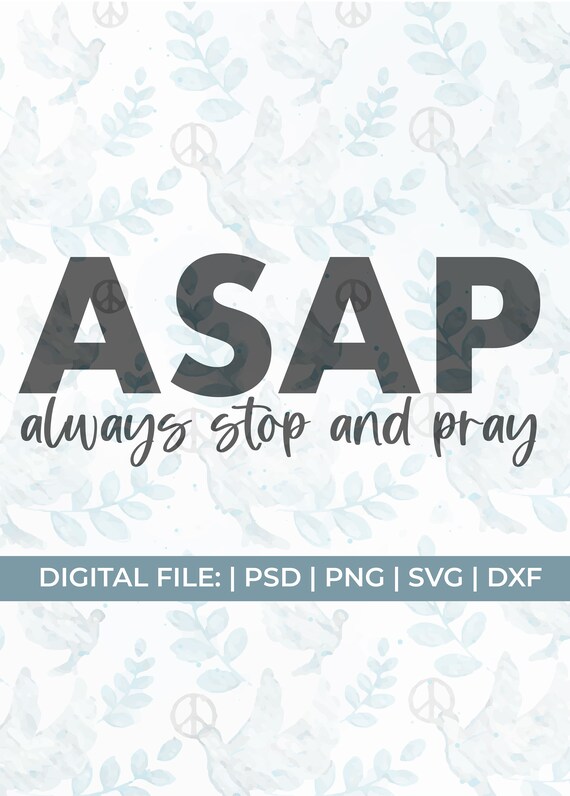 Always Stop and Pray Svg Prayer Svg Worship Svg Praise Svg - Etsy India
