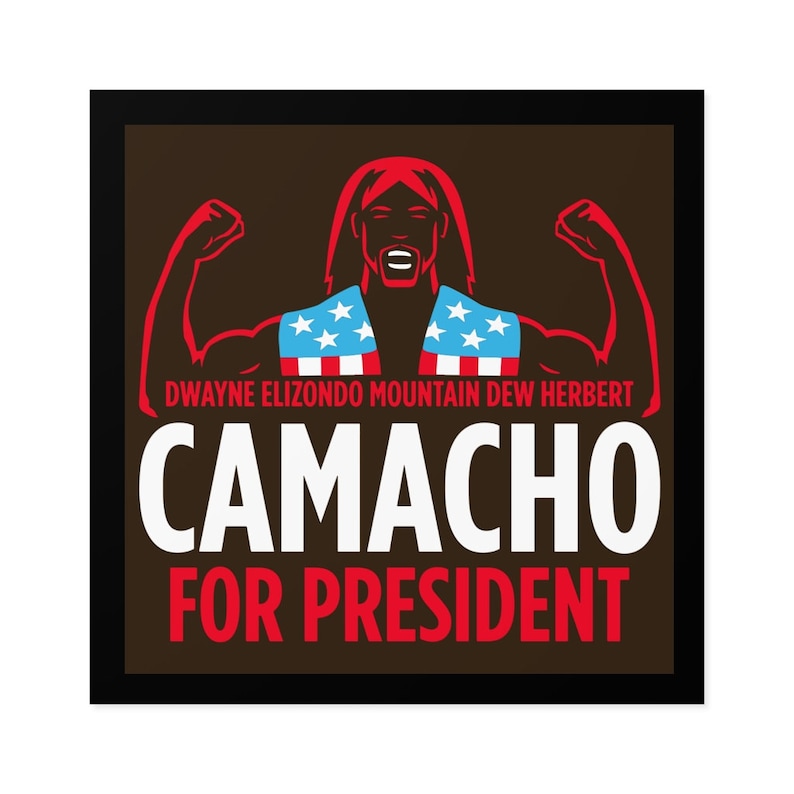 Camacho for President 2024 Sticker | Idiocracy Sticker | Fun Stickers ...