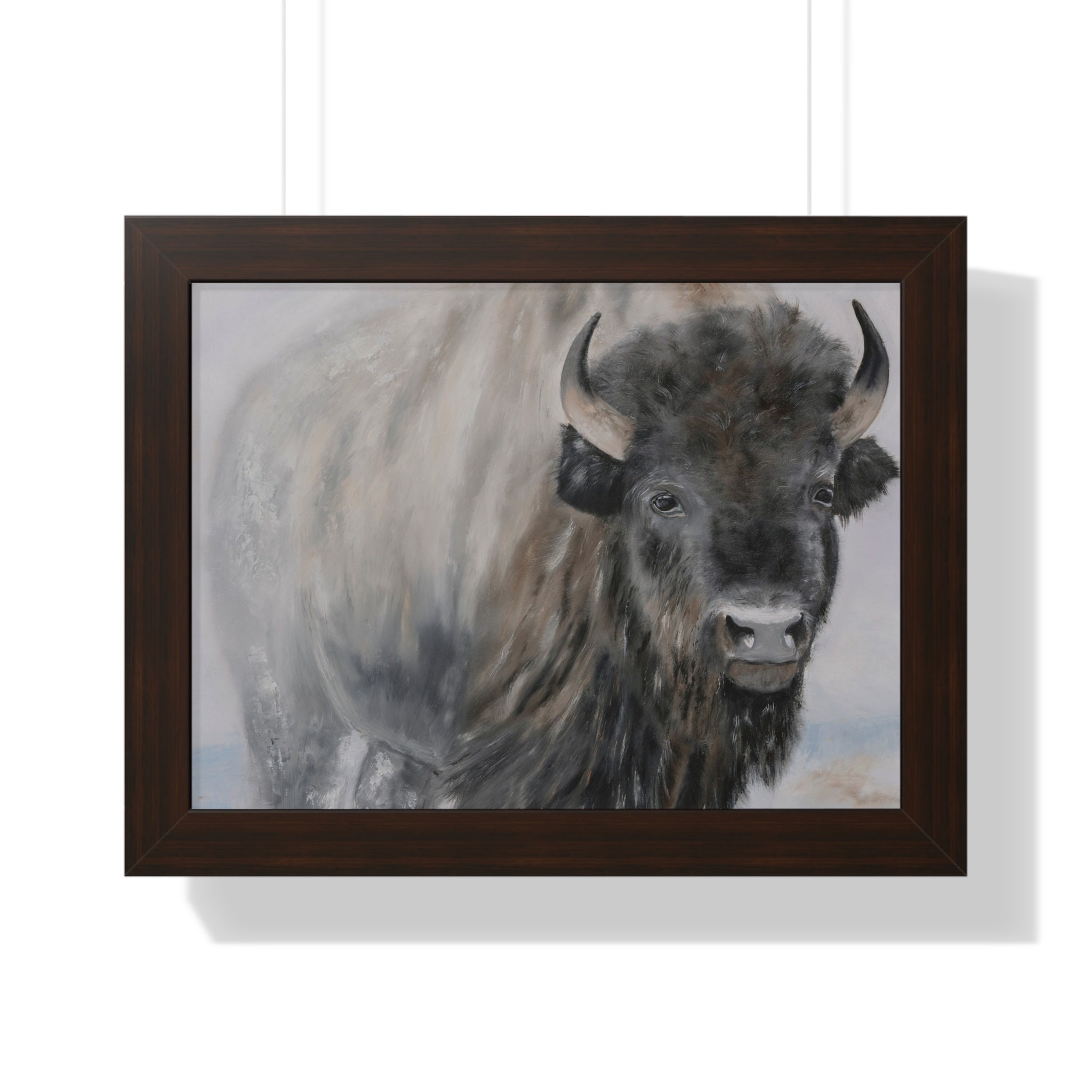 Majestic Bison Oil Painting - Etsy