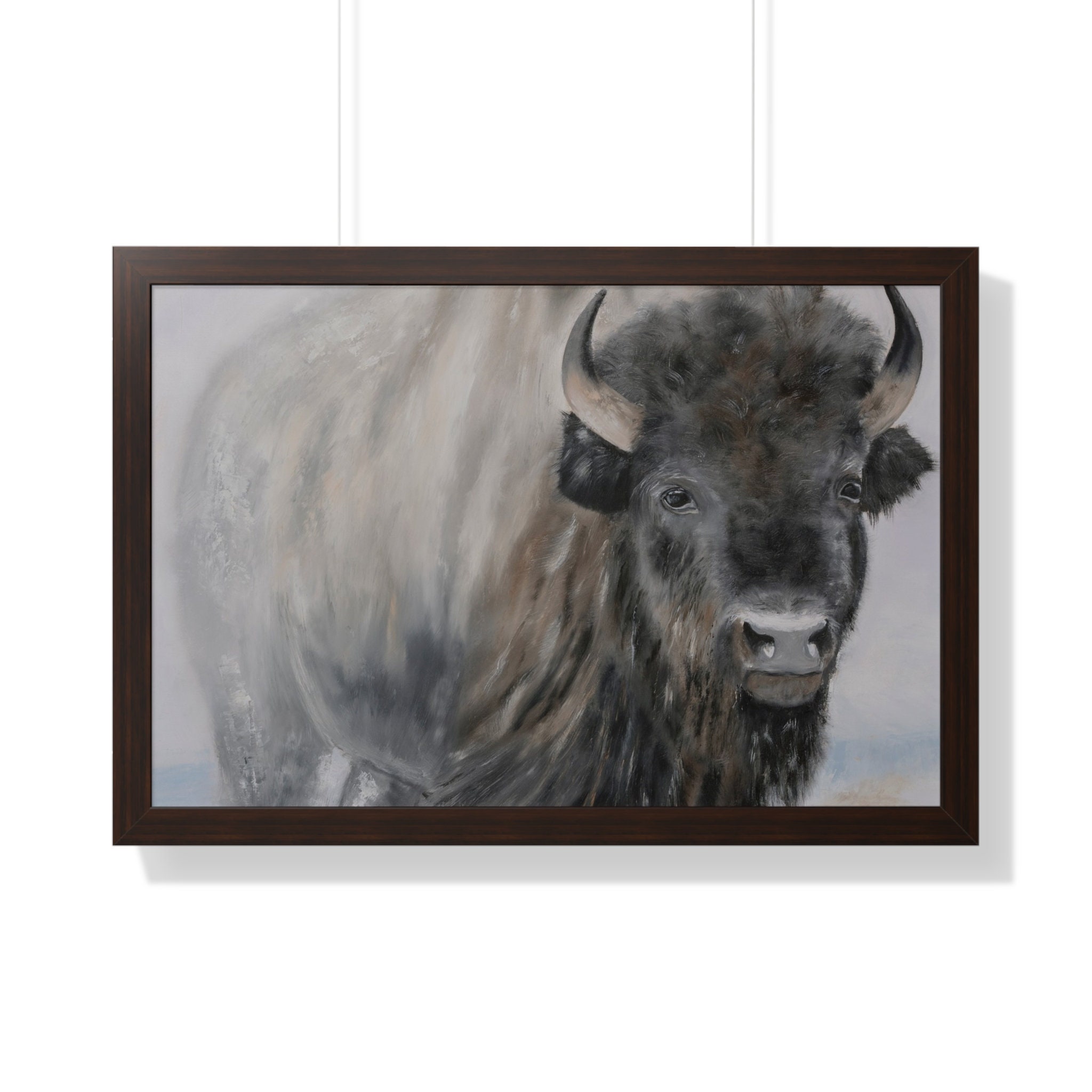 Majestic Bison Oil Painting - Etsy