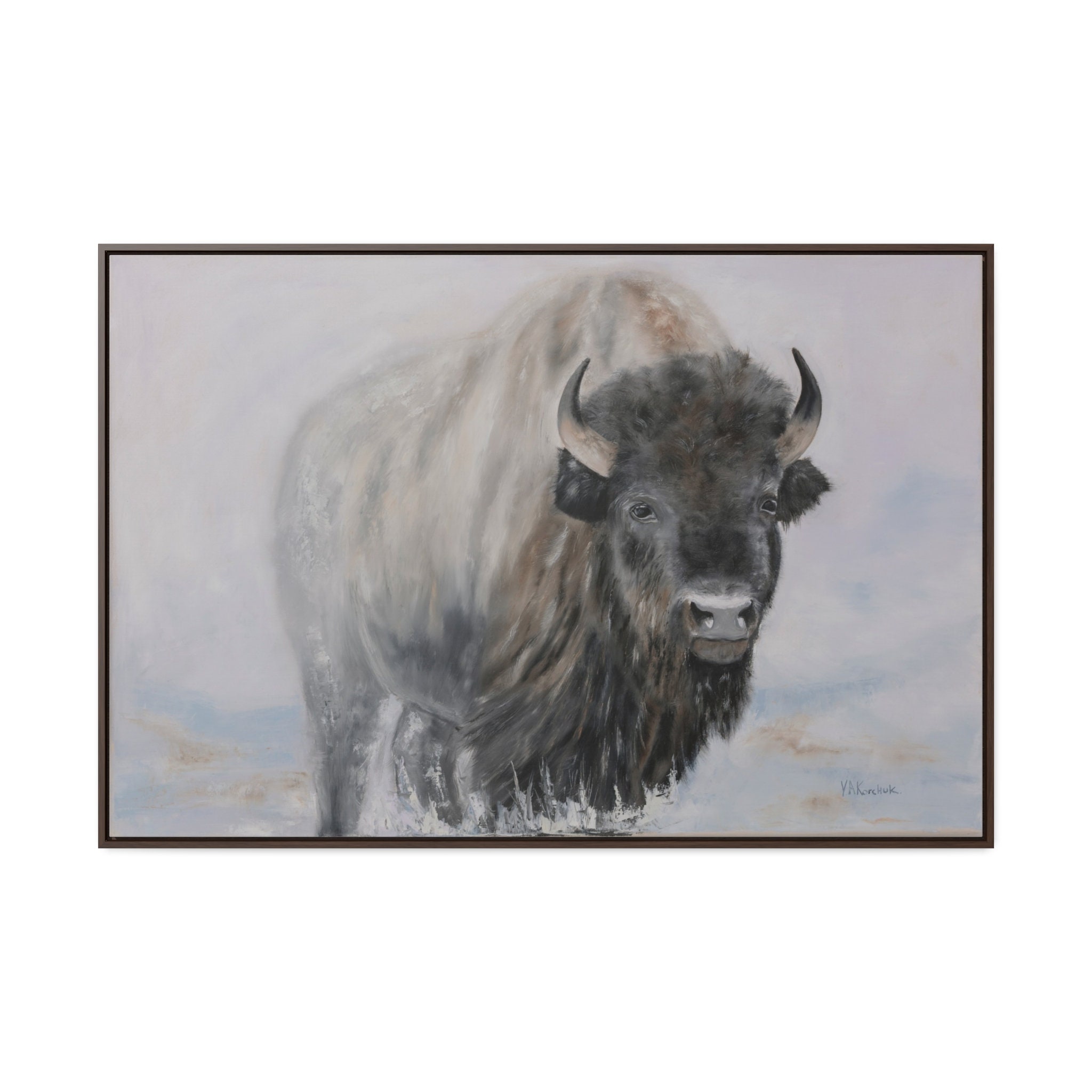 Majestic Bison Oil Painting - Etsy