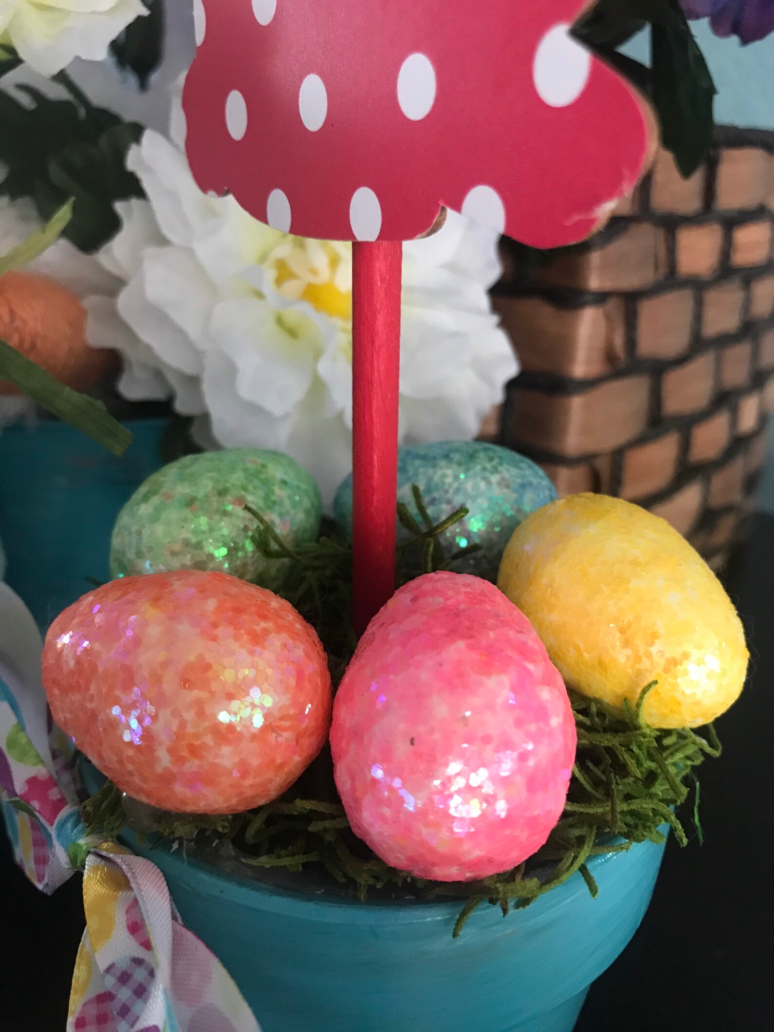 Easter topiary Easter decor Spring topiary Spring decor | Etsy