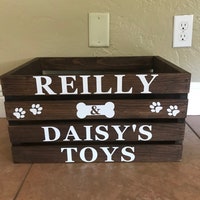 Dog Toy Box - Etsy