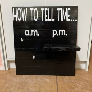 AM/PM Coffee Mug/wine Glass Hanger, Kitchen Clock, Am Pm Cup Holder, Am ...