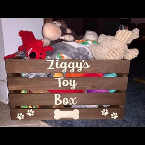 Dog Toy Box Large, Dog Toy Box, Pet Storage, Pet Organization, Pet Toy ...