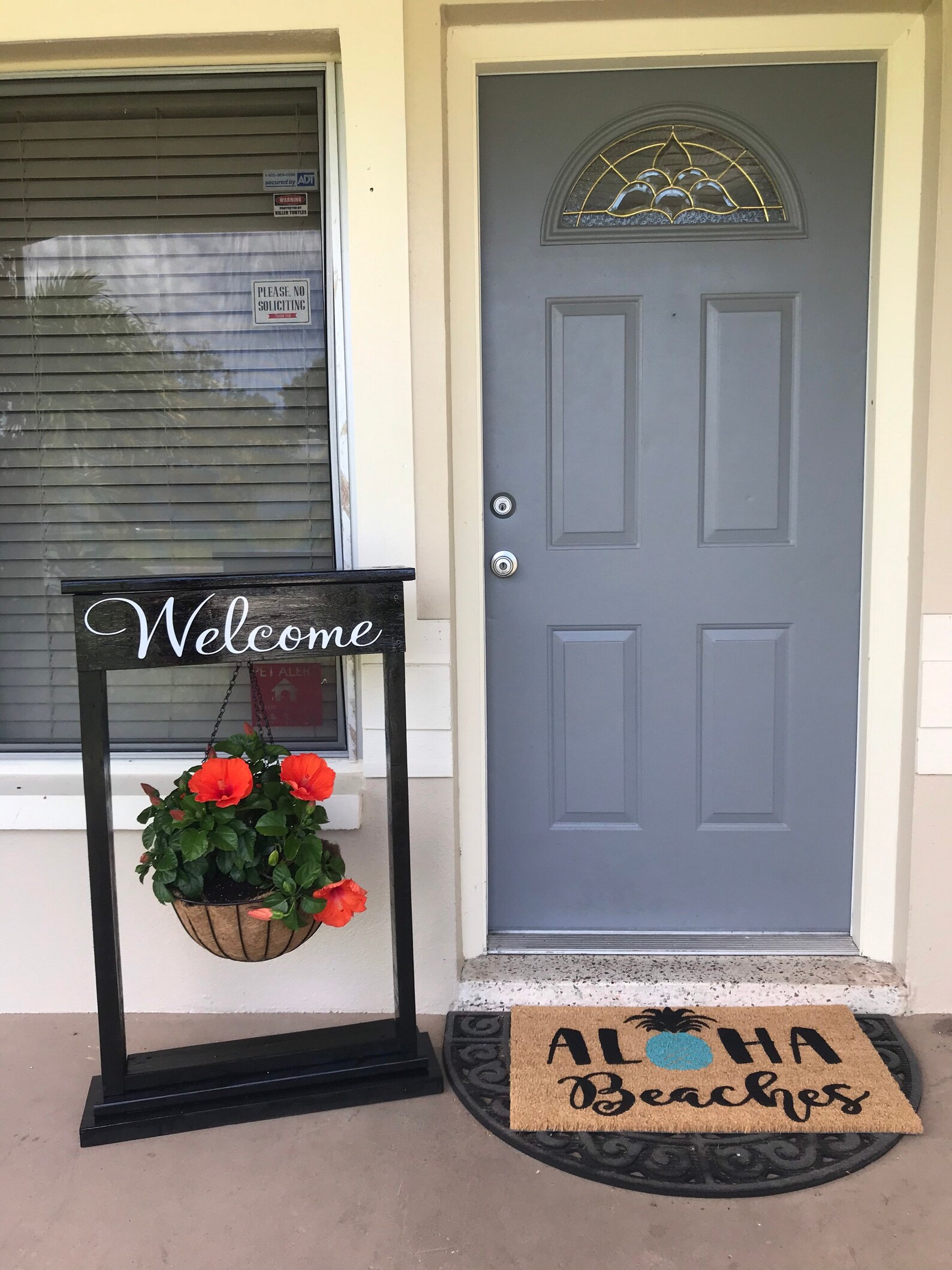 Hanging Plant Stand/welcome Plant Stand/family Name Porch Planter, Last ...