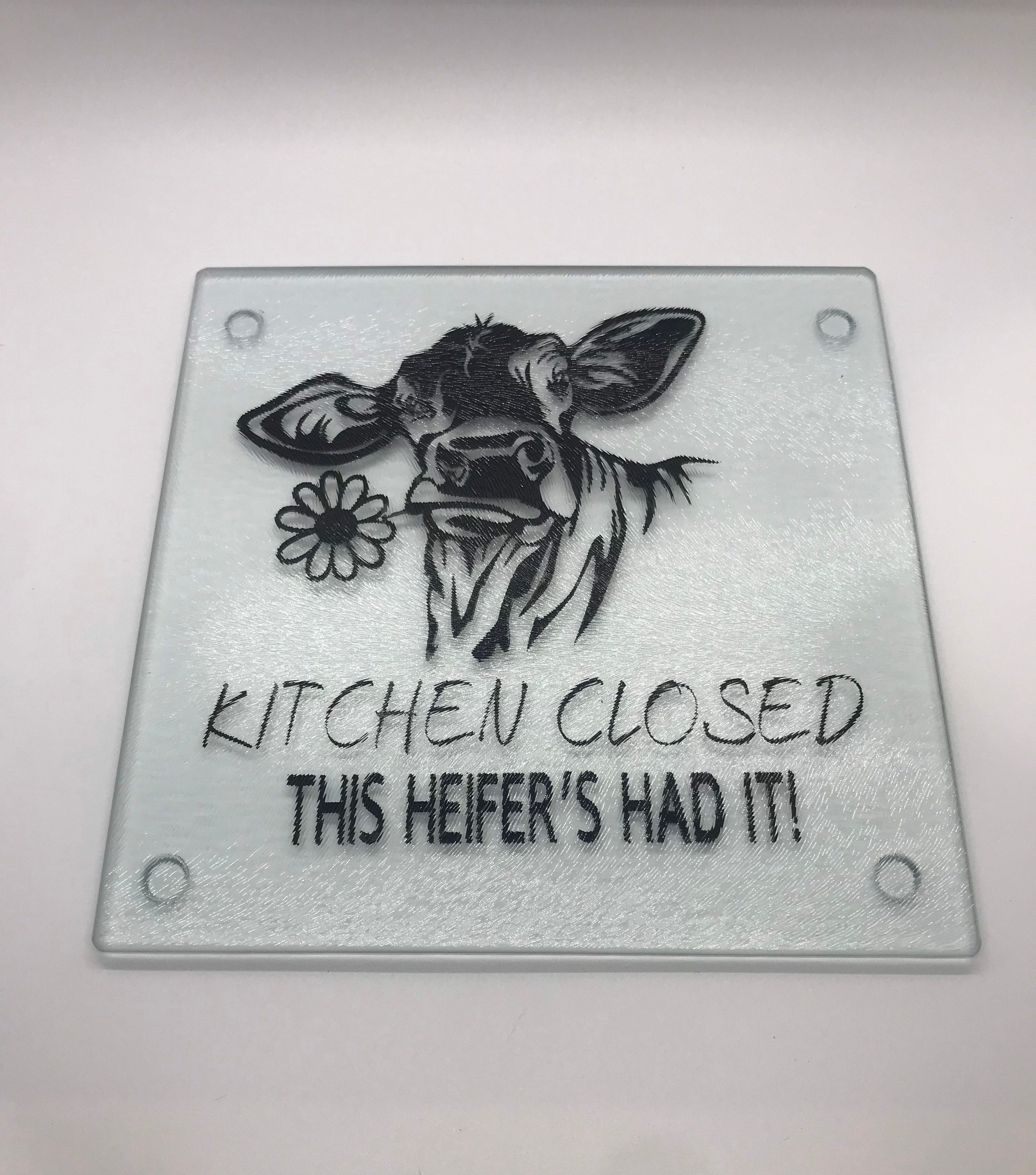 Glass trivet Glass cutting board Kitchen closed this | Etsy