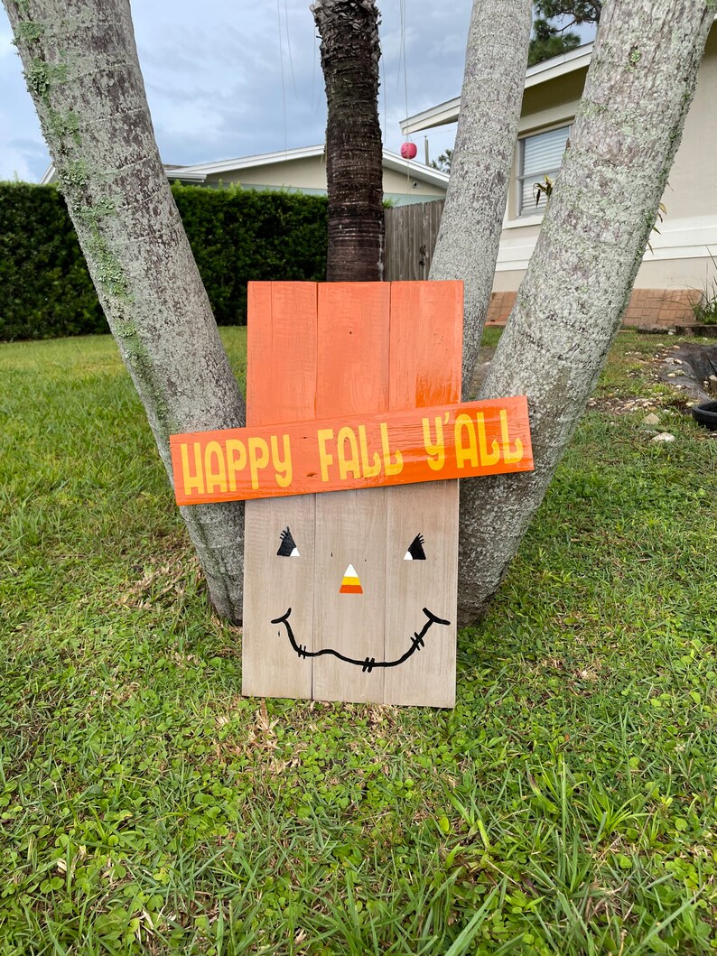 It's Fall Y'all Scarecrow Scarecrow Lawn Decor - Etsy