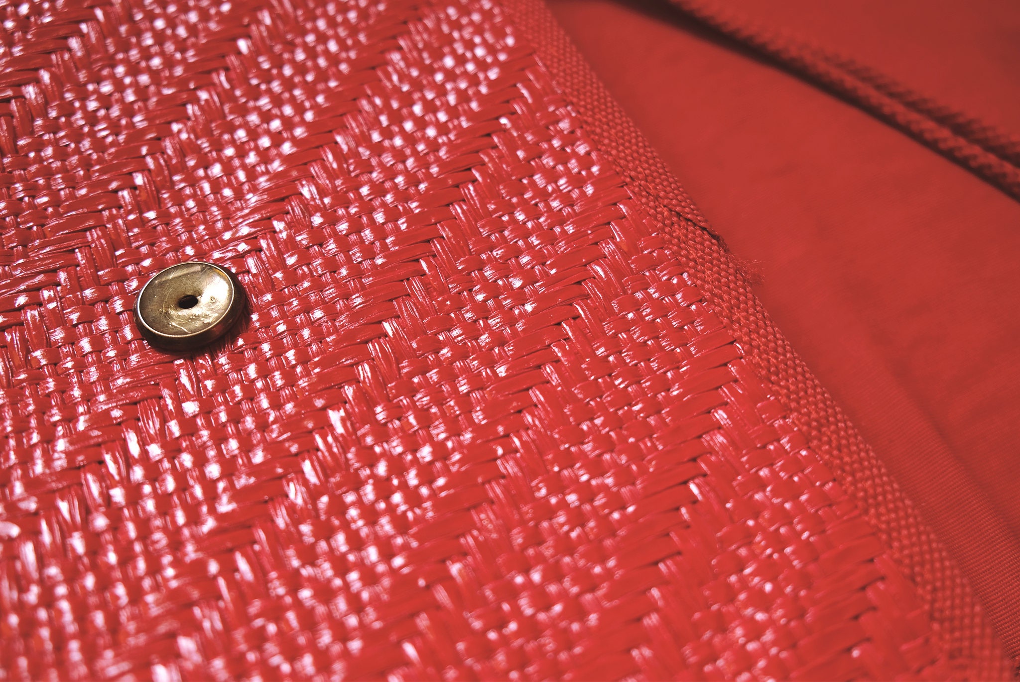 Vintage 70s Clutch Straw Purse Red Boho Clutch Poppy Red Valentine Bag ...