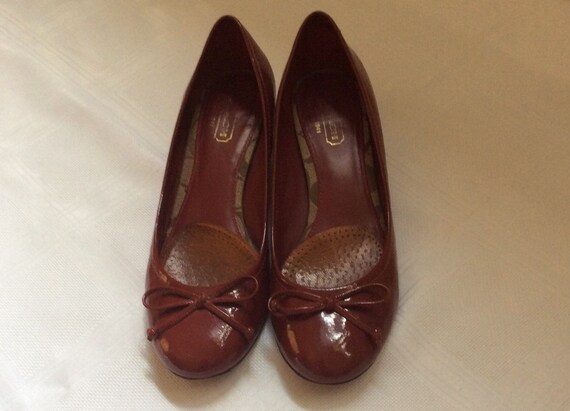 60's style Coach red patent leather pumps, size 9.5 U… - Gem