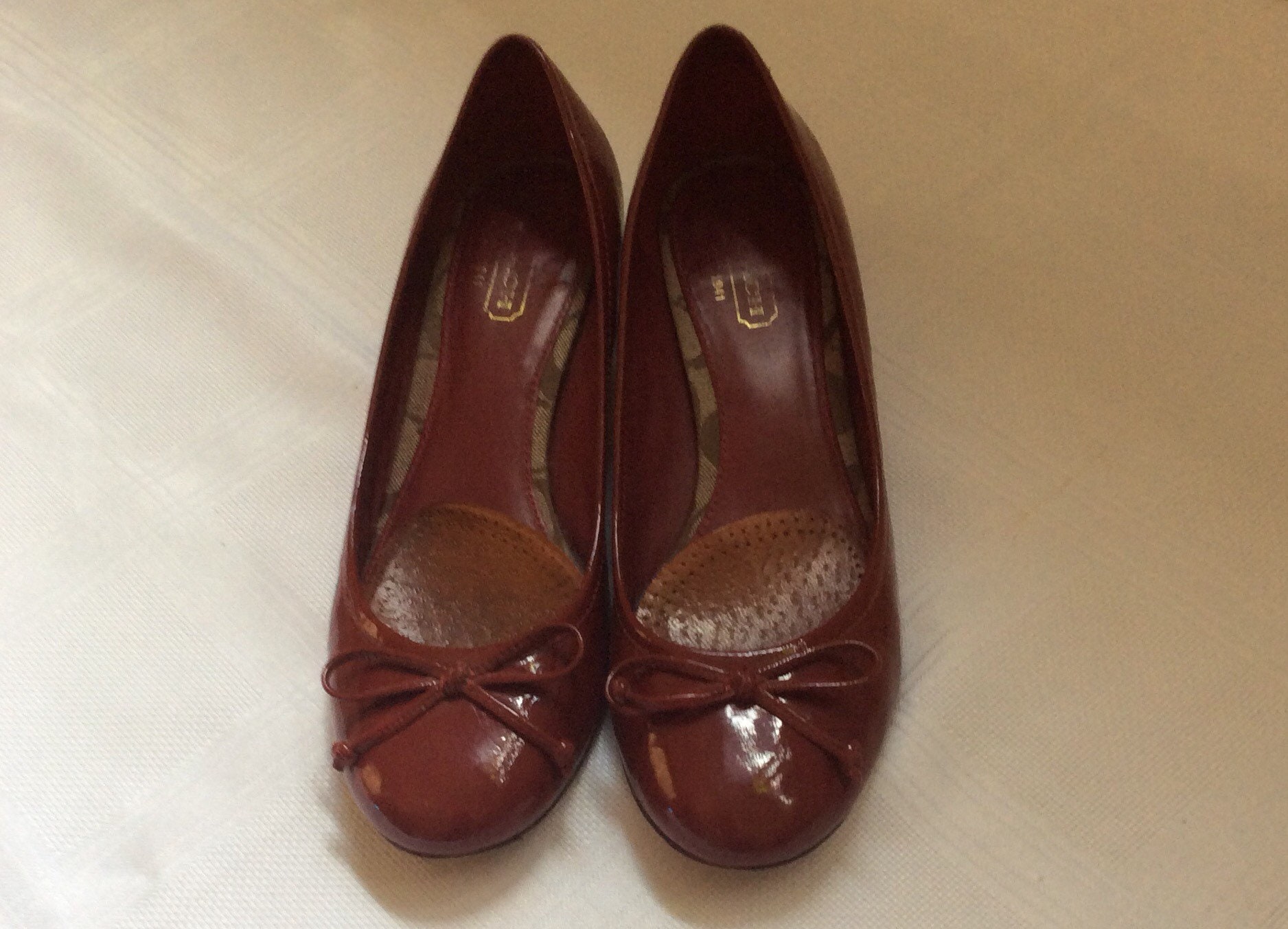 60's Style Coach Red Patent Leather Pumps, Size 9.5 U.S. - Etsy Canada