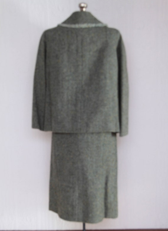 Early 60's tweed suit with matching hat - size small/… - Gem