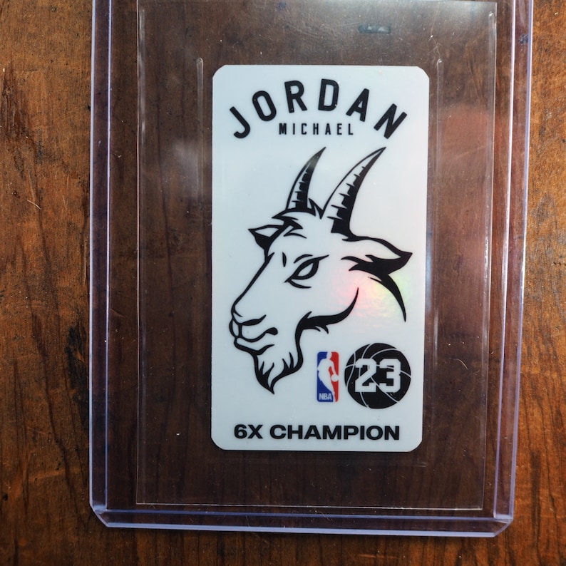 1988 Michael Jordan "goat" Chicago Bulls Promo Card Mini Tobacco - Etsy