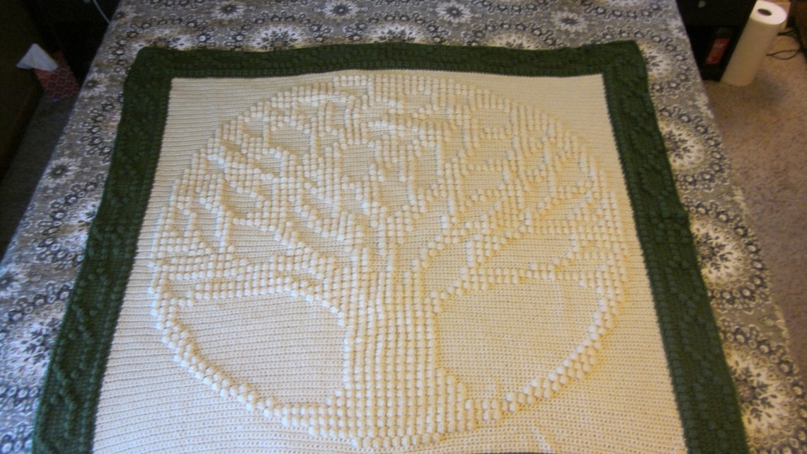 Tree of Life Crocheted Blanket Pattern PDF Digital Download - Etsy