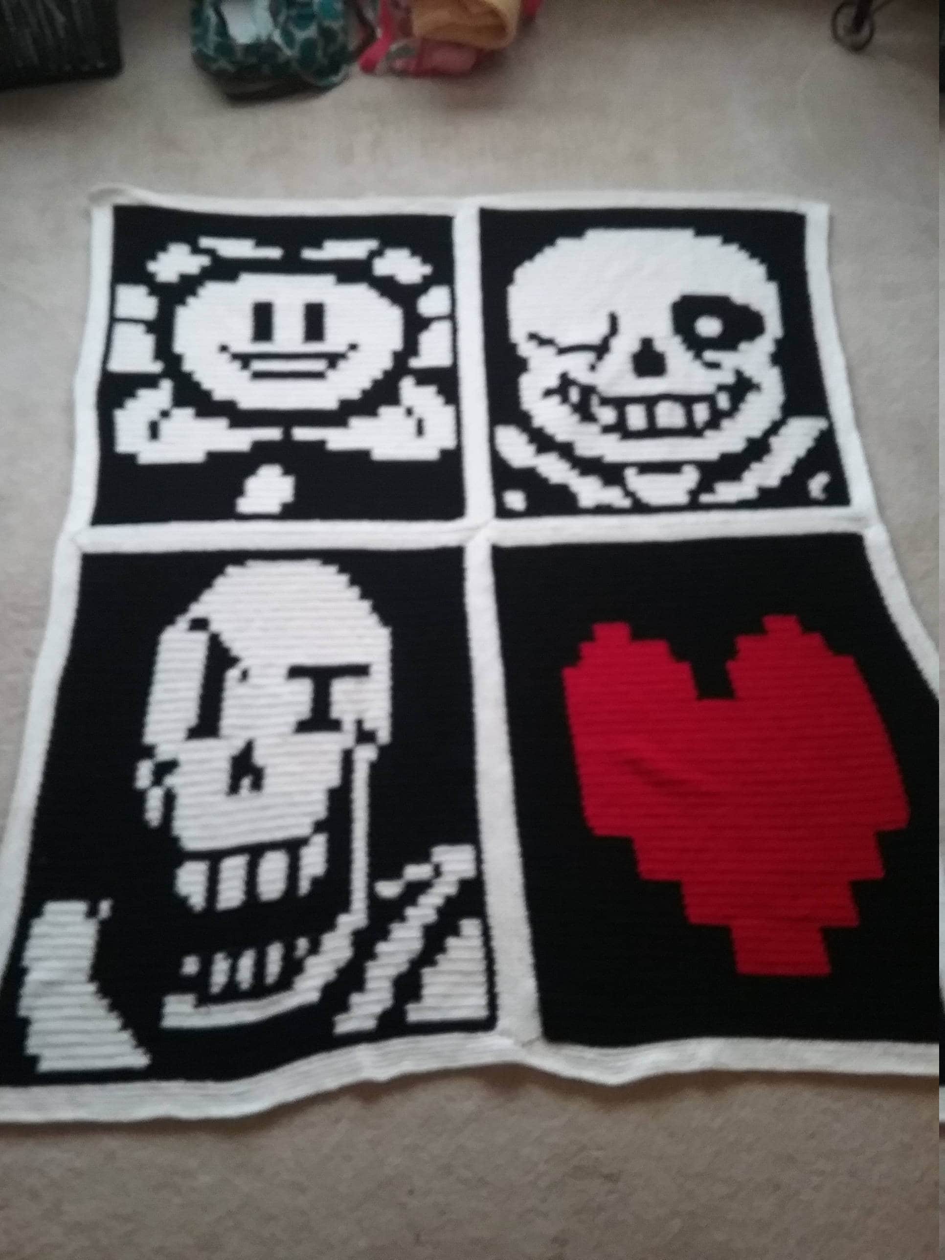 Undertale Character Crocheted Blanket Pattern PDF Digital Download - Etsy