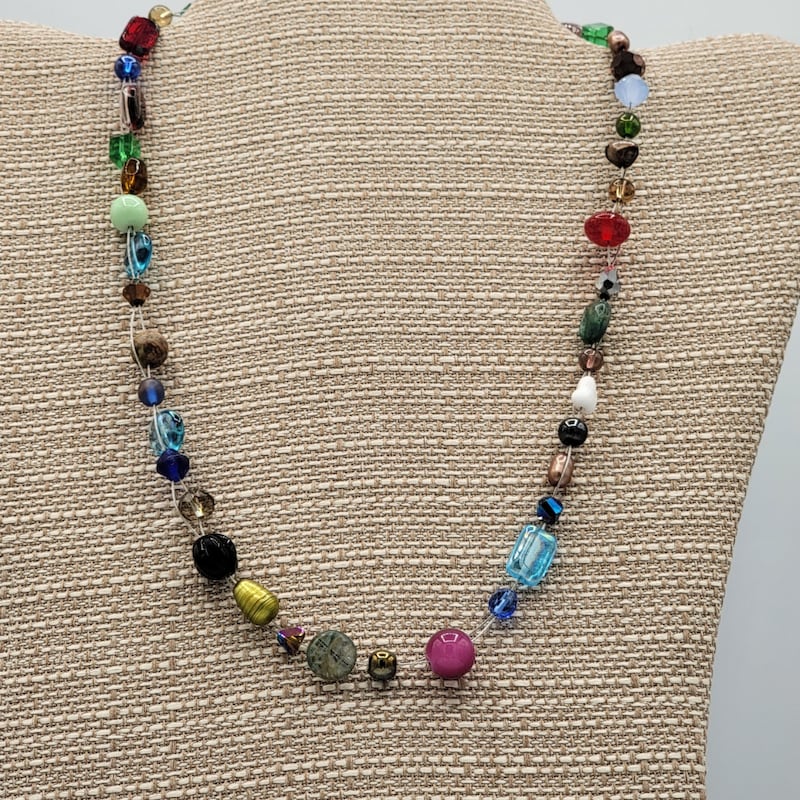 Wire Bead Necklace - Etsy