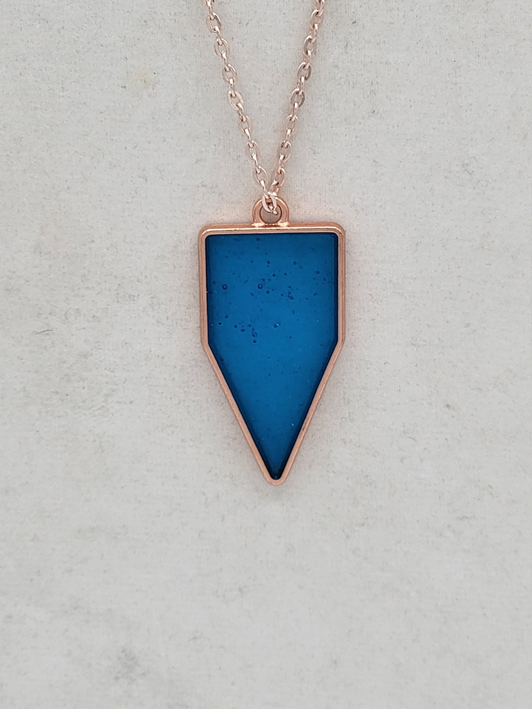 Metal Bezel Resin Necklaces, Shaped Metal and Resin Pendant Necklaces ...