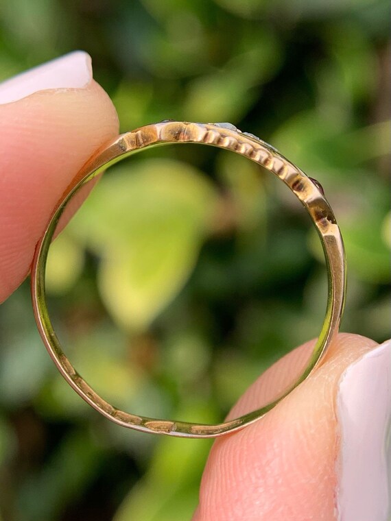 Antique Victorian 15k Solid Yellow Gold Diamond & Pin… - Gem