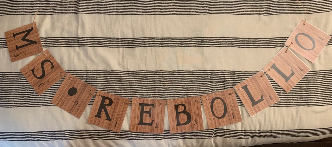 Scrabble Tile Teacher Banner: Classroom Decor (4.5" Tiles) - Etsy