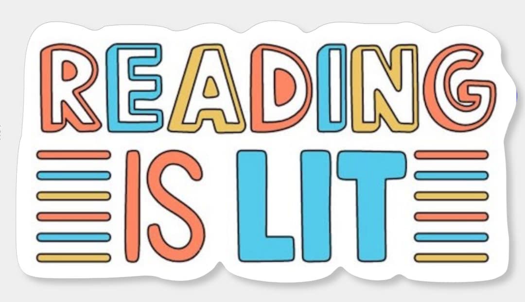 Reading is Lit, Lit, Reading, Read, Sticker, Stickers - Etsy