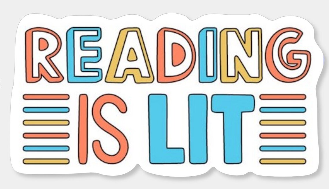 Reading is Lit Lit Reading Read Sticker Stickers - Etsy