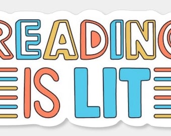 Reading is Lit Sign - Etsy