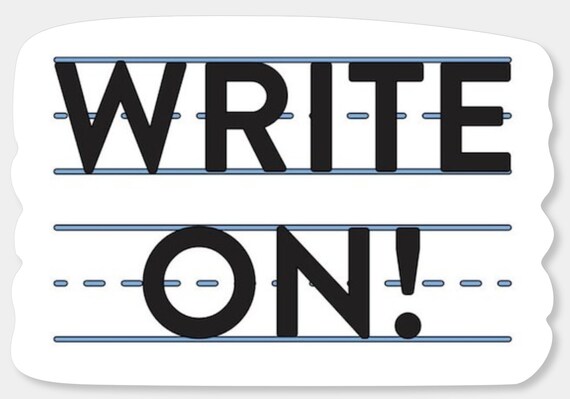 Write On Sticker Stickers Write Writing English English - Etsy