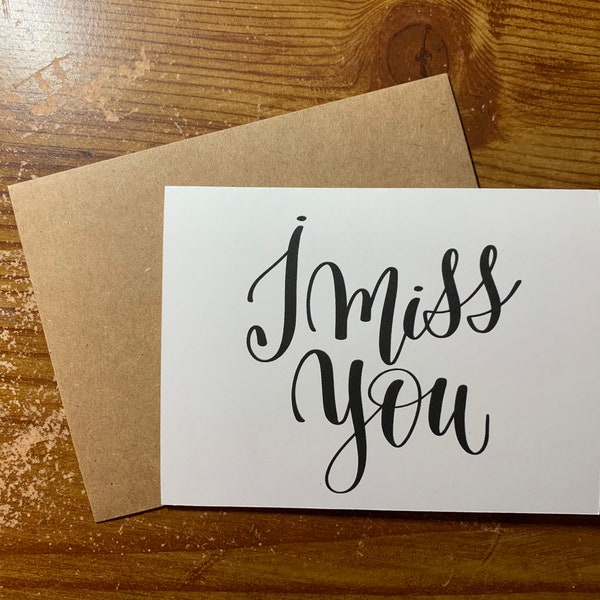 I Miss You Card - Etsy