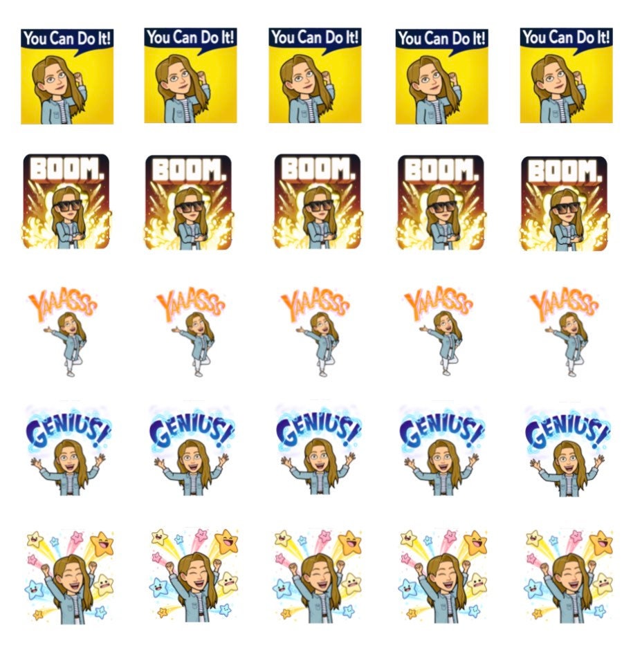 Custom Bitmoji Stickers: Teacher & Student Rewards - Etsy