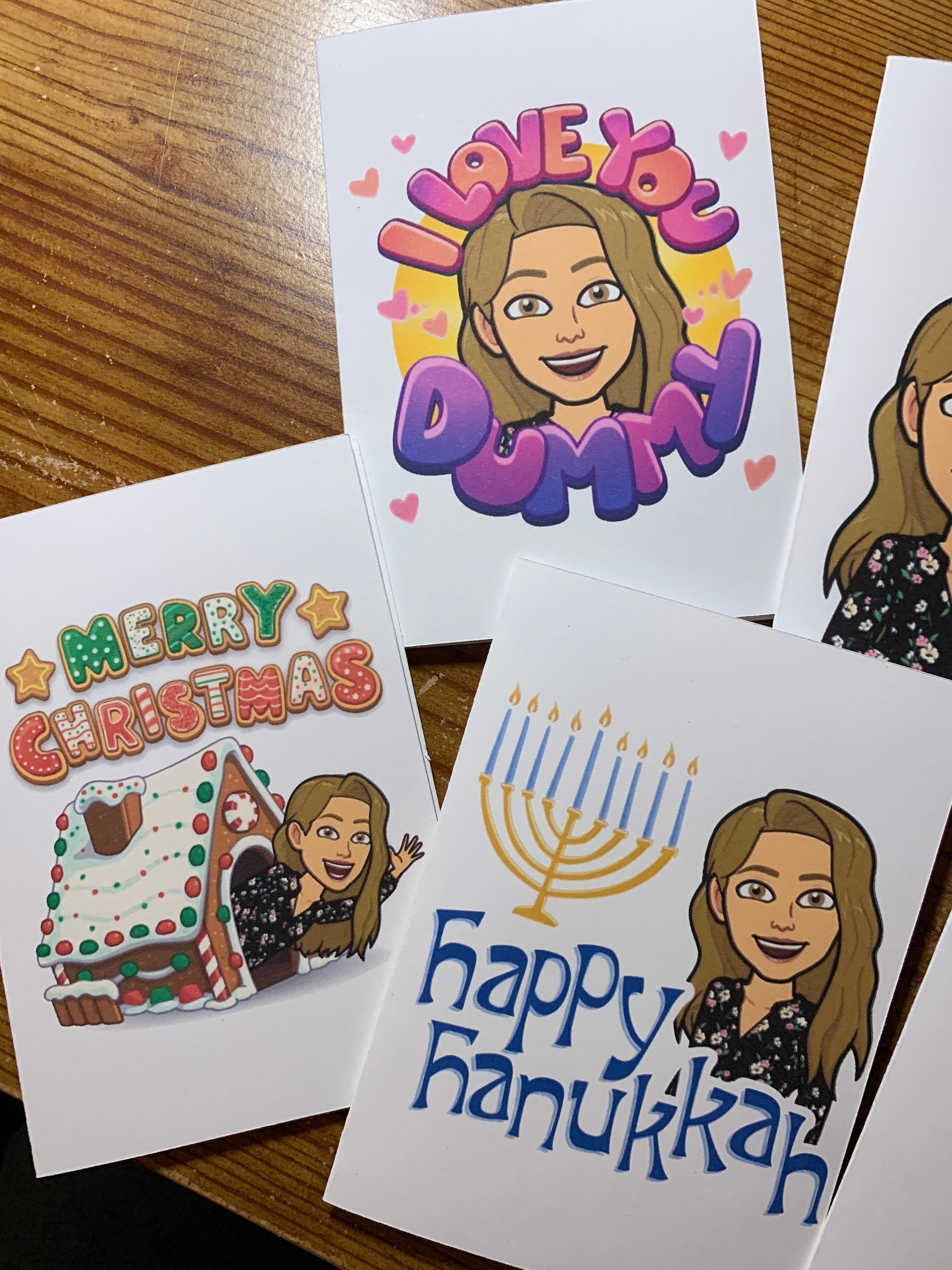 Personalized Bitmoji Greeting Card: Blank Note Card - Etsy