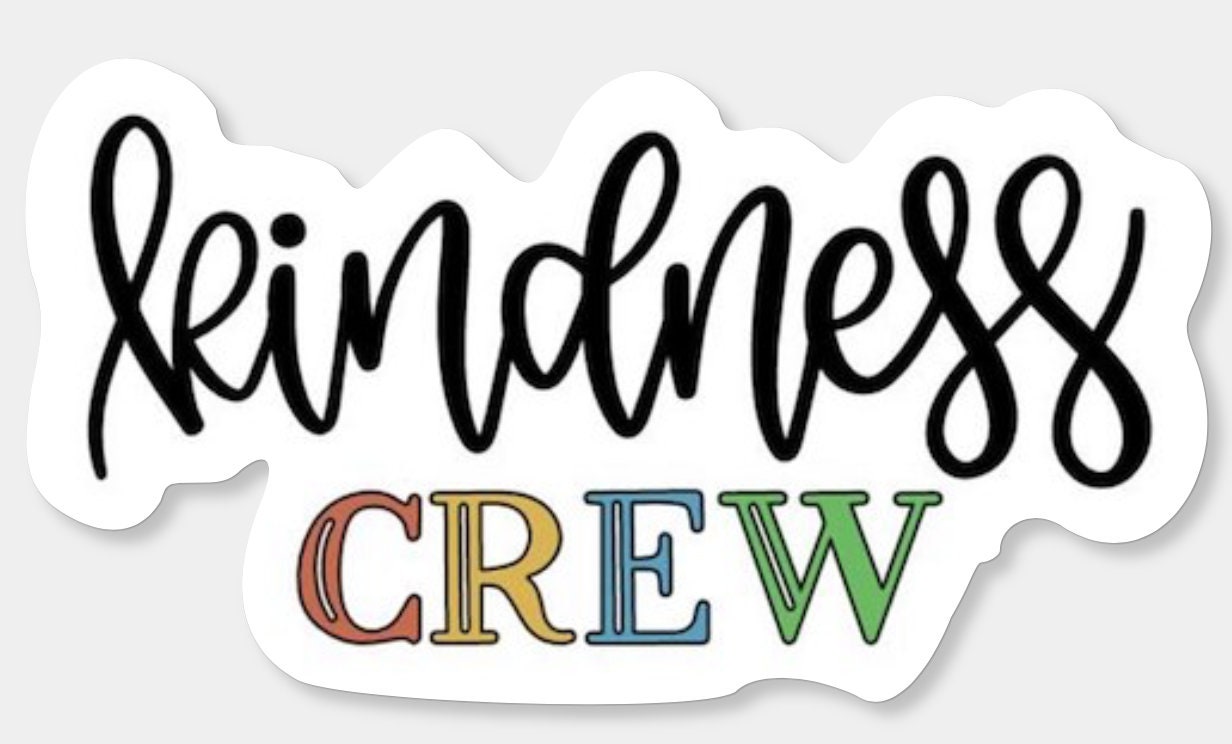 Kindness Crew Sticker Stickers Love Teacher Teach | Etsy