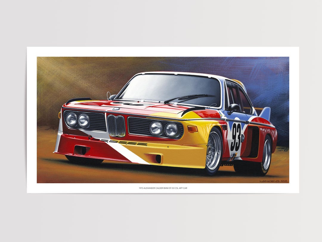 1975 Alexander Calder BMW E9 Csl Giclée Print | BMW E9 Csl Art | 24 ...