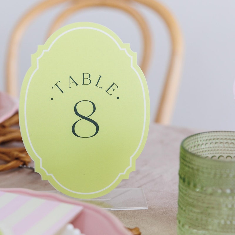 Acrylic Table Number - Etsy