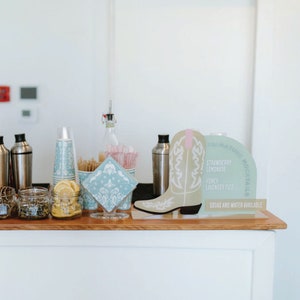 Custom Cowboy Boot Bar Sign | Acrylic Bar Sign | Rodeo Bar Sign ...