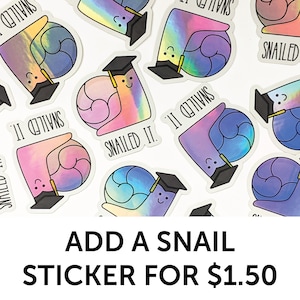 Snailed It Graduation Card | Funny Graduation Card | Funny Greeting ...