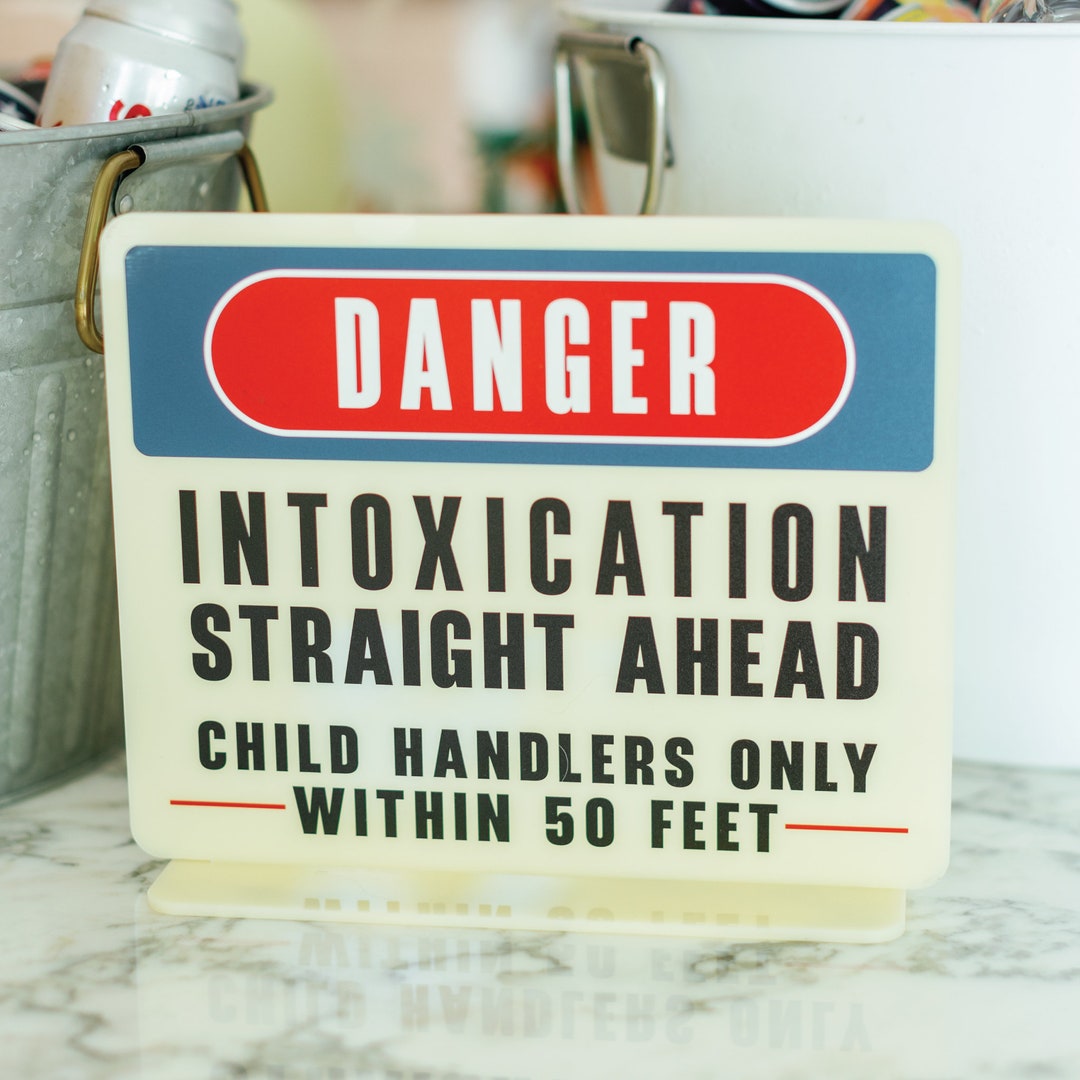 Funny Intoxication Ahead Sign | Funny Bar Sign | Adult Bar Sign ...