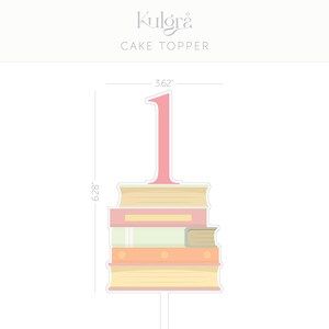 First Chapter Birthday Cake Topper - Acrylic 1st Birthday Cake Topper ...