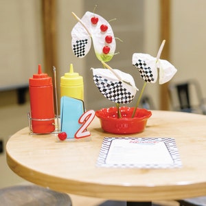 Retro Table Number | Vintage Diner Table Number | Vintage Party Table ...