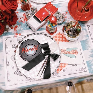 Vintage Vinyl Record Place Card | Vinyl Place Cards | Vintage Record ...