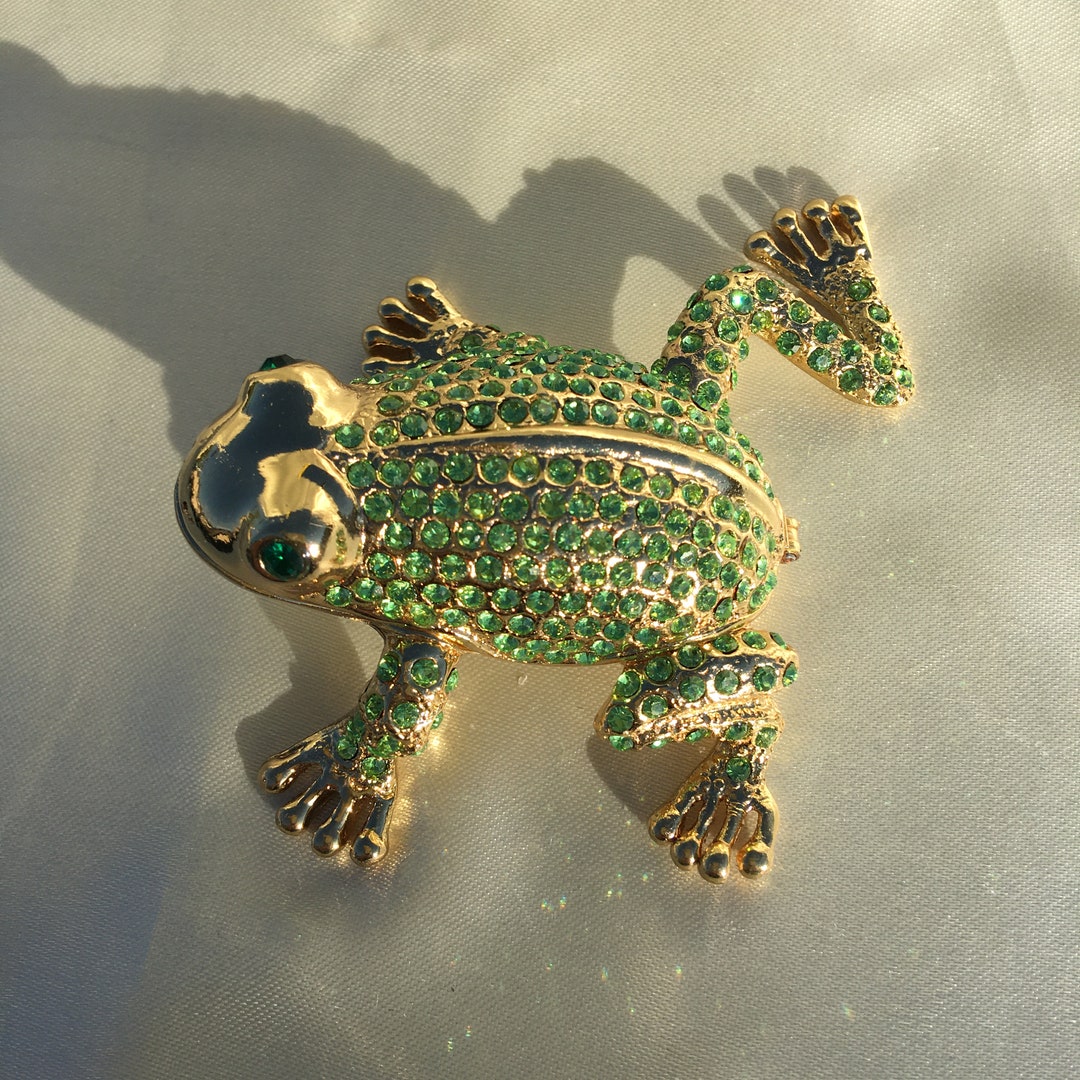 Green Leapfrog Trinket Box | Leapfrog Jewelry Box | Frog Jewelry Box ...