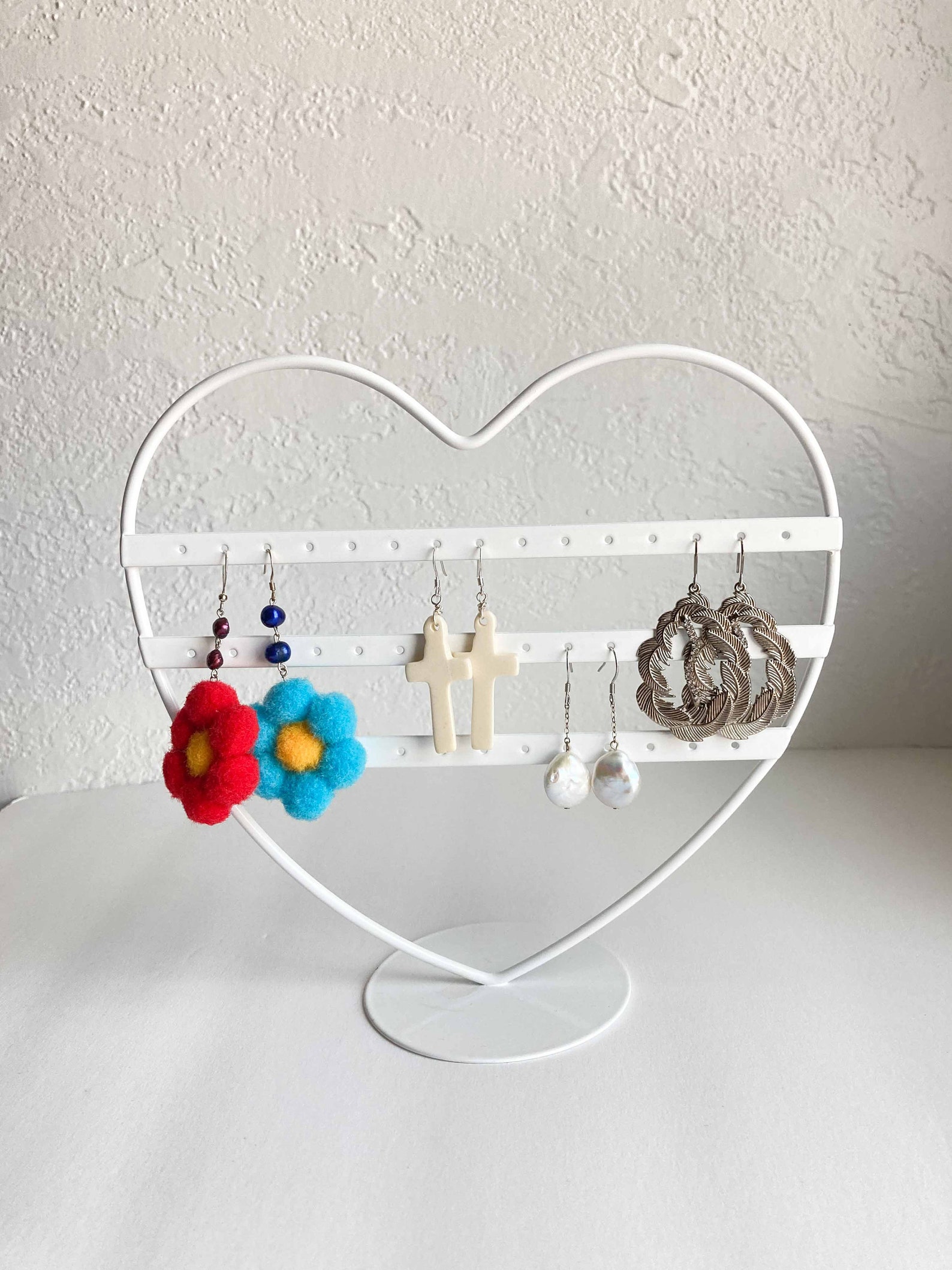 Heart Shape Jewelry Stand | Earring Holder | Necklace Holder ...