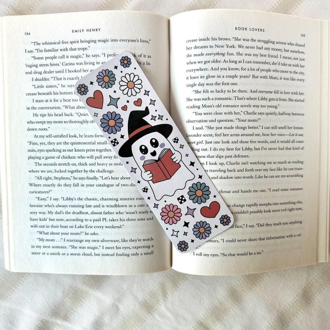 Cute Ghost Bookmark, Spooky Bookish Boo - Etsy