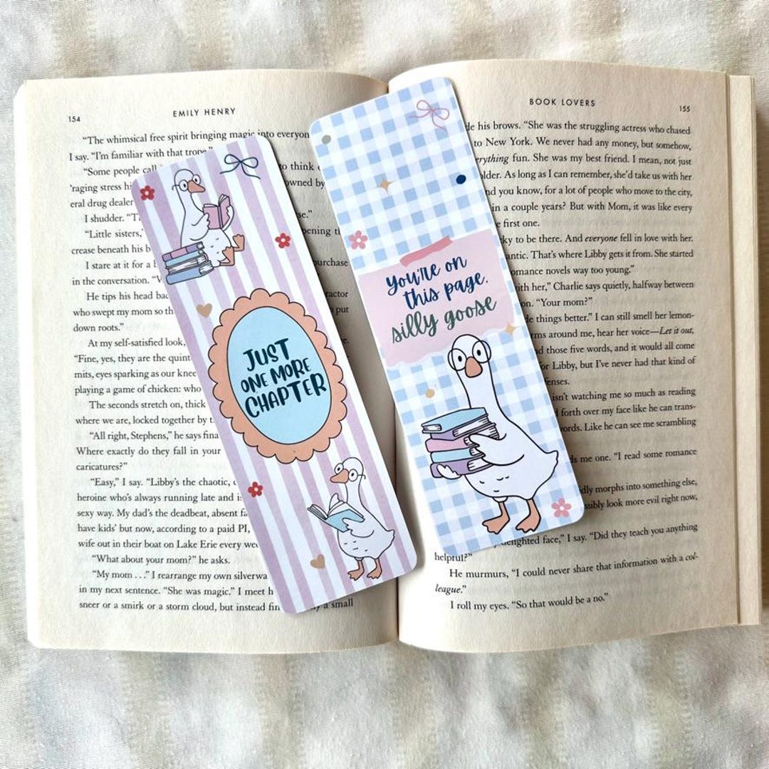 Handmade Silly Goose Bookmark|laminated Animal Bookmark|gifts|easter ...