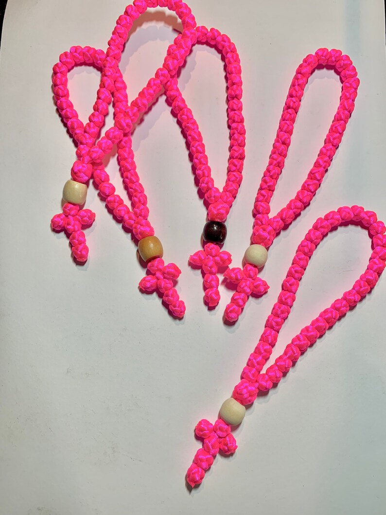 Pink 33 Knot Prayer Rope - Etsy